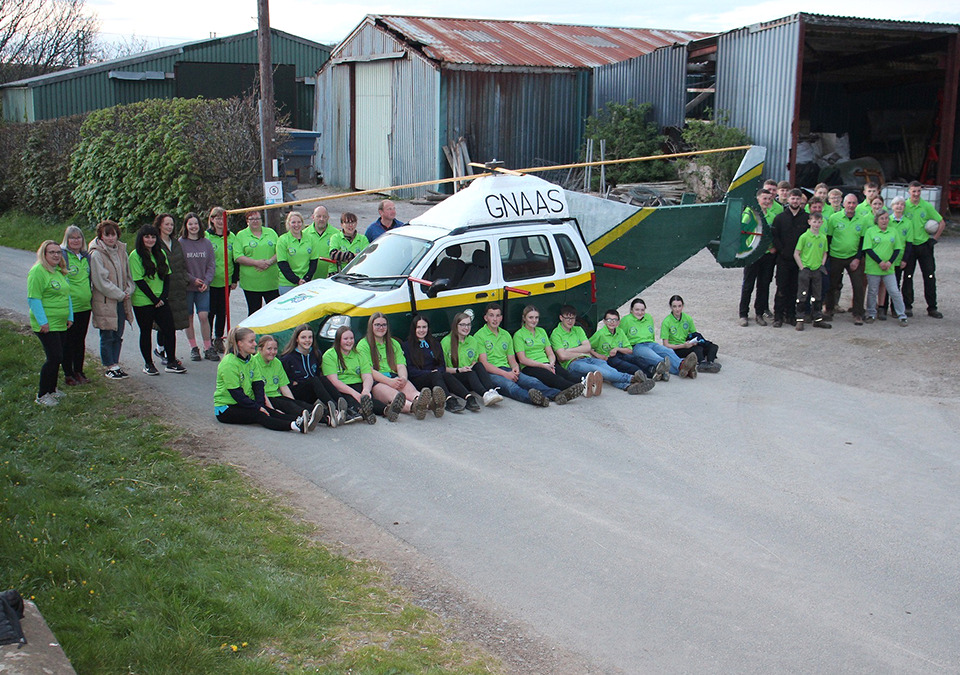 Cumbria Guide | WELLY THE HELI TAKES OFF! Drigg Young Farmers on a 77 ...
