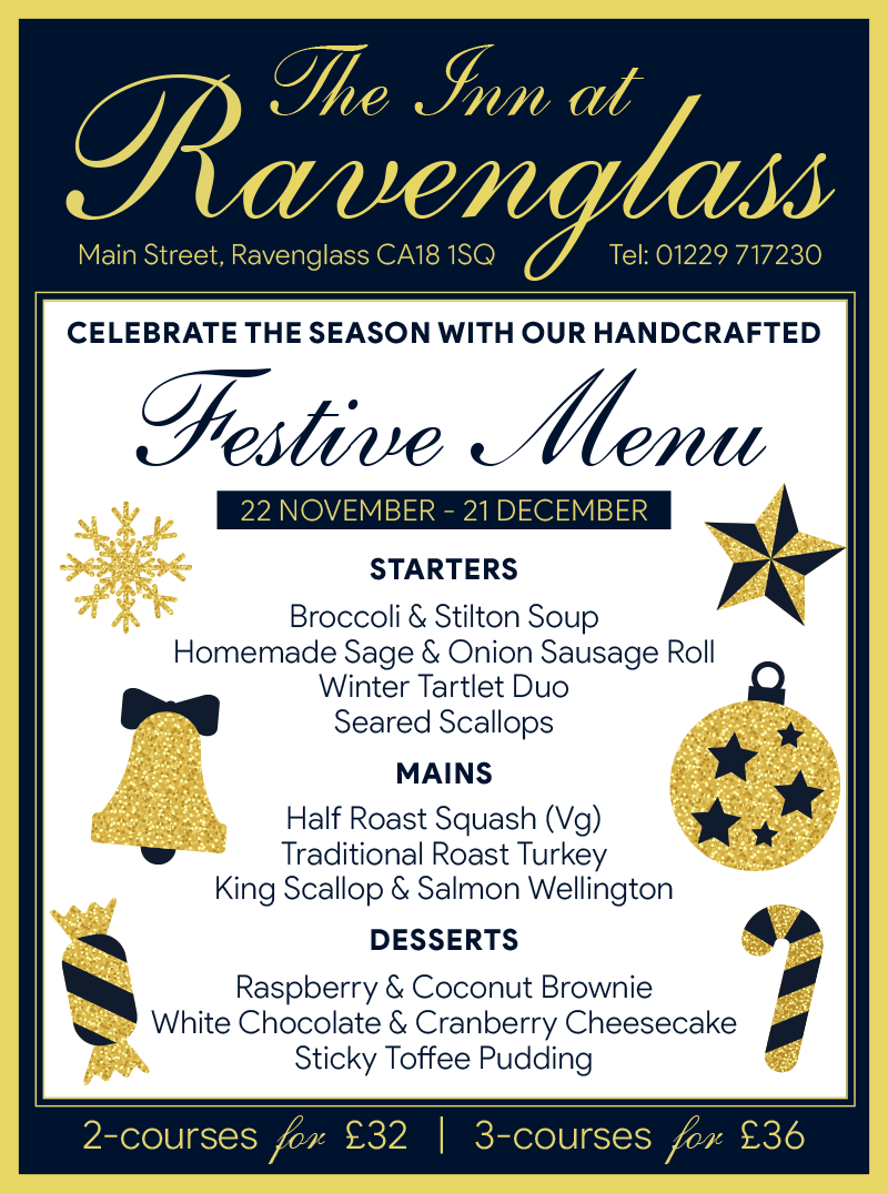 Cumbria Guide | The Inn at Ravenglass: Exceptional dining by the sea ...
