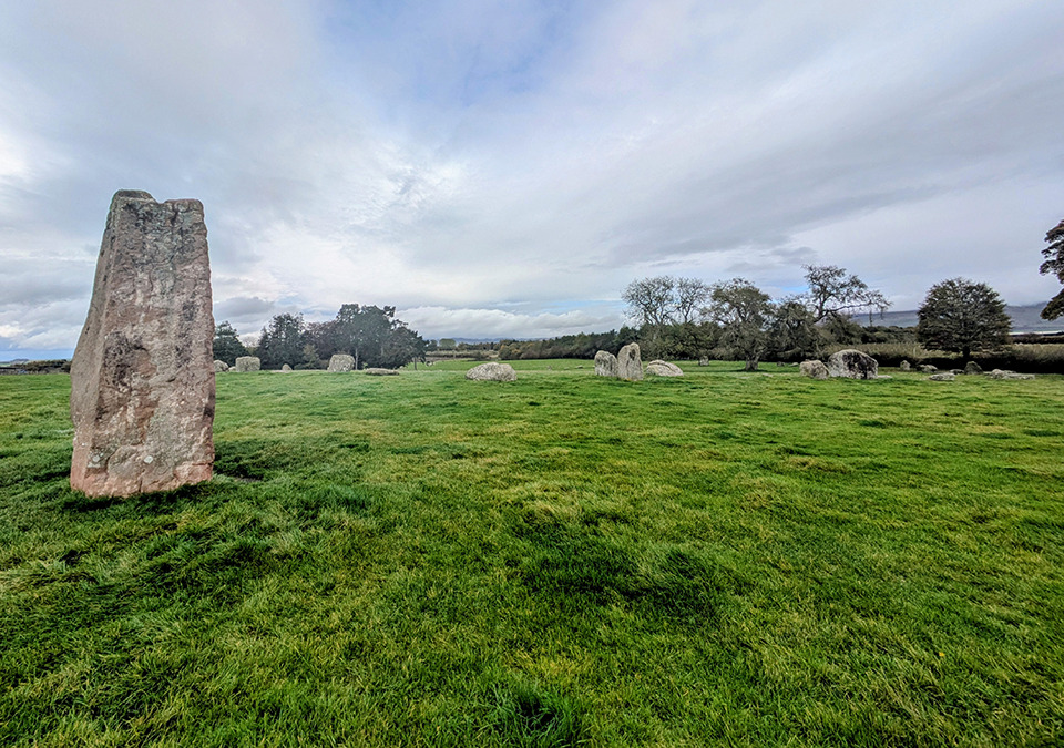 Cumbria Guide | LONG MEG AND HER DAUGHTERS: A stone circle surrounded ...