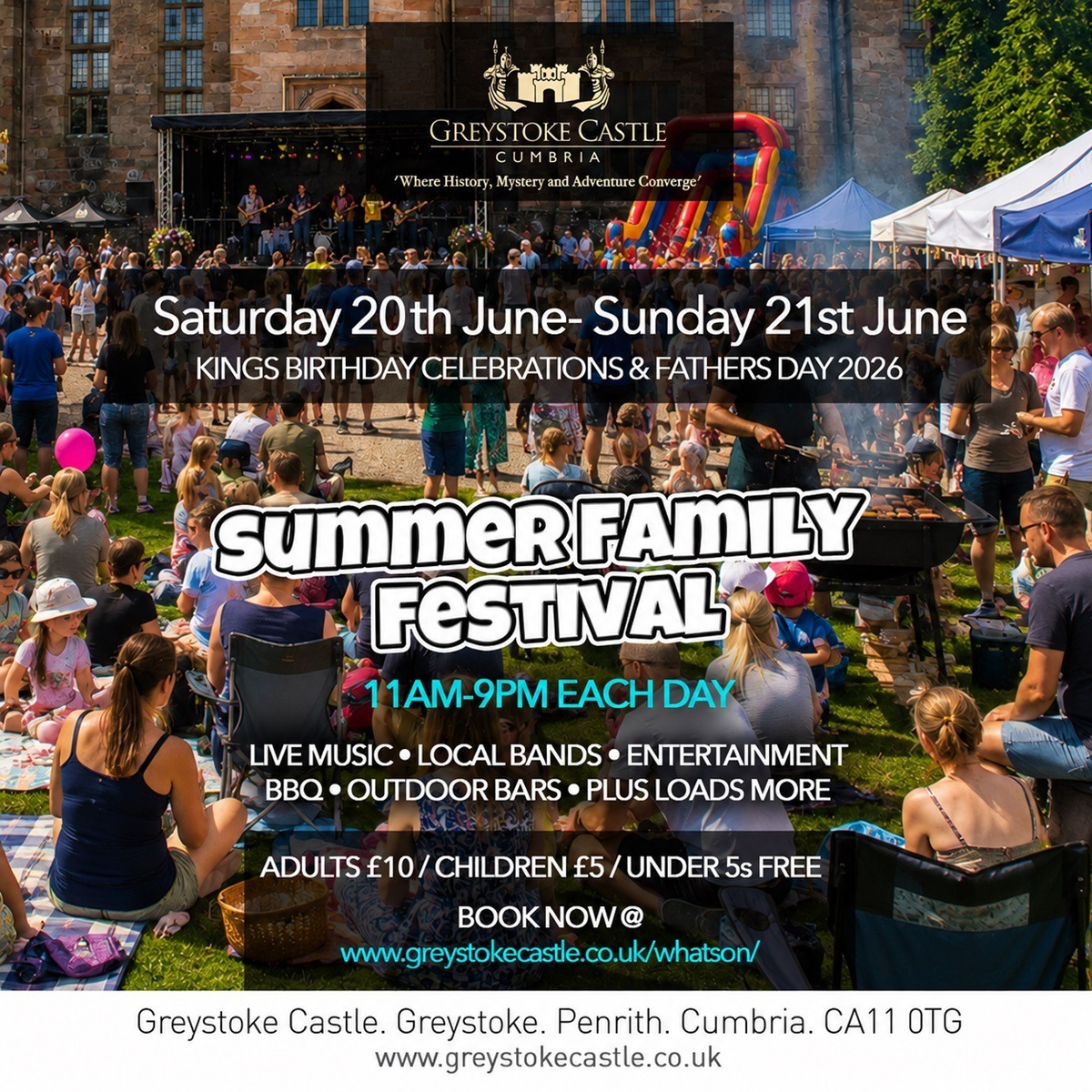 Cumbria Guide | Summer Family Festival Returns to Greystoke Castle with ...